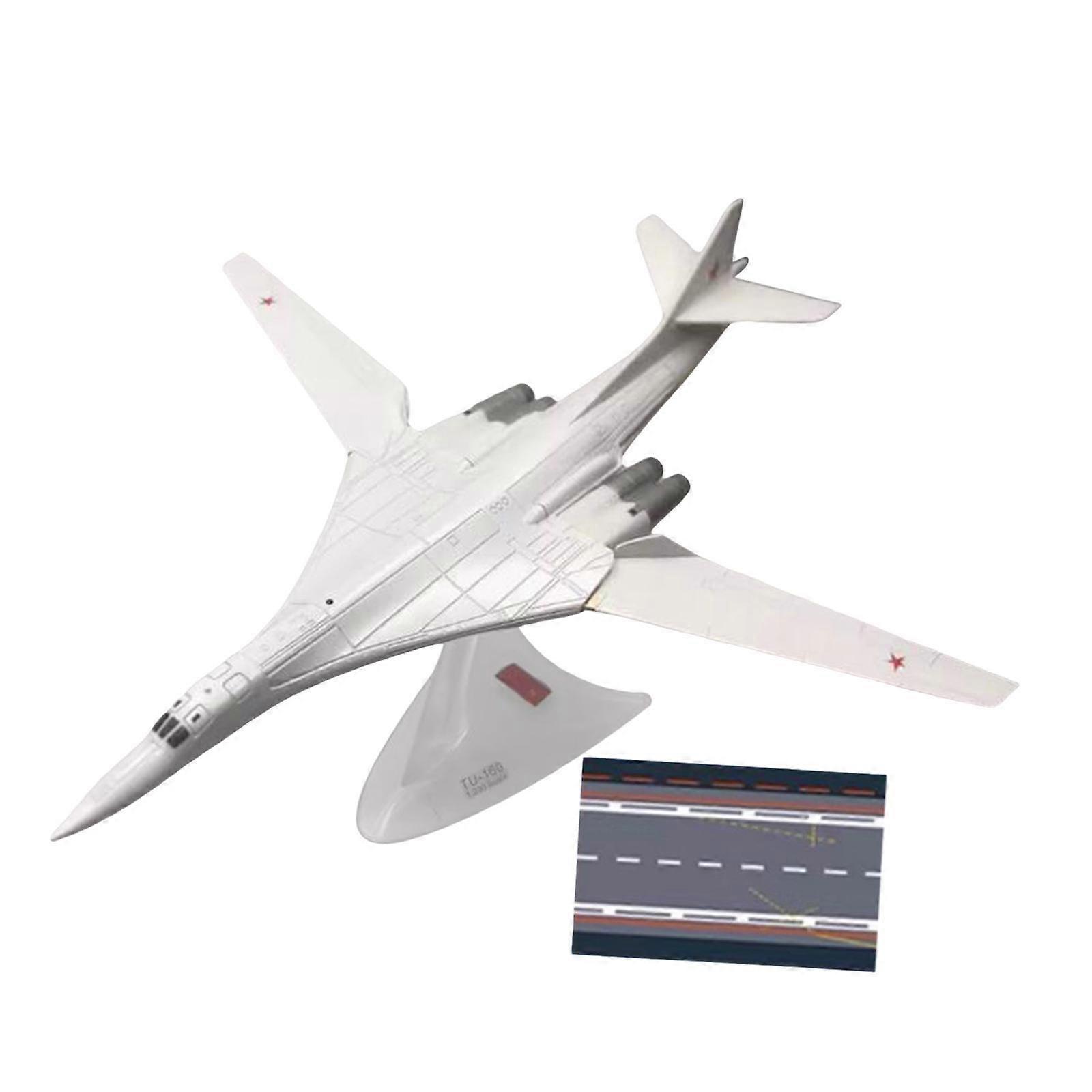 1/200 Tupolev TU-160 Strategic Bomber Aircraft Model Lifelike Airplane ...