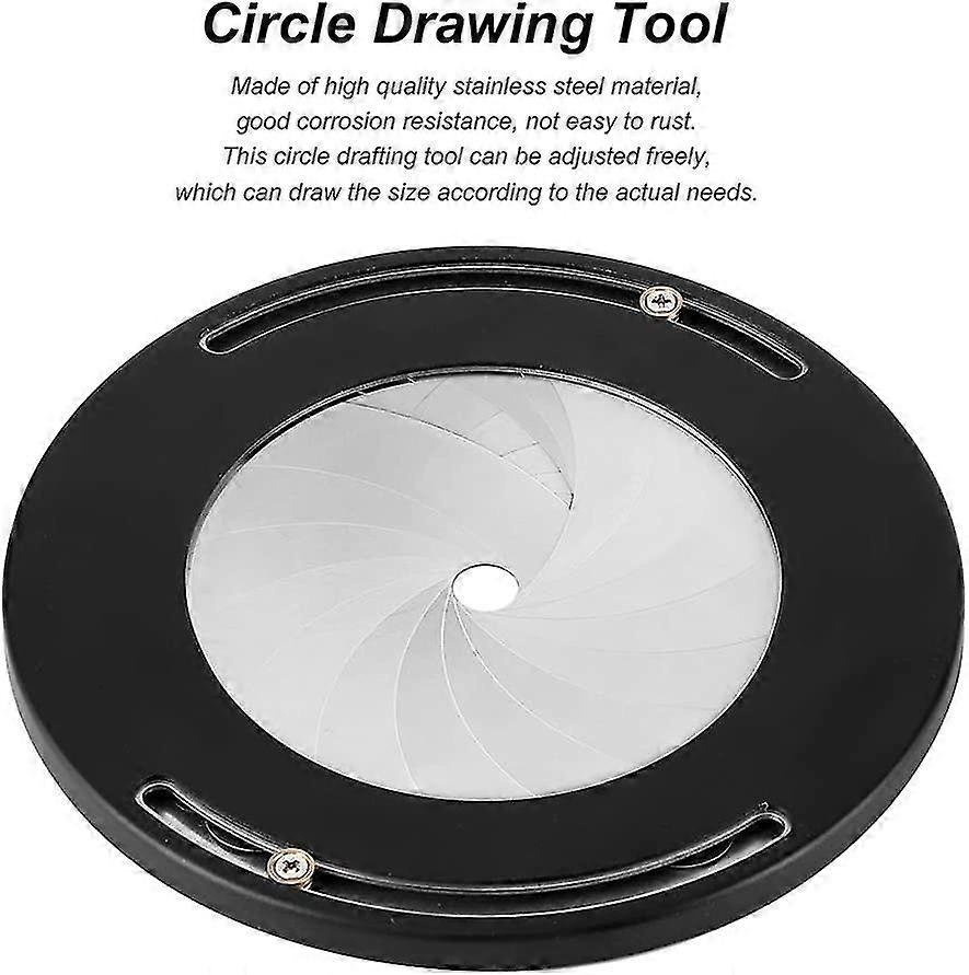 Round Circle Drawing Ruler Measuring Ruler Round Circle Template ...