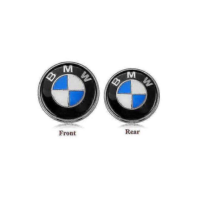 Brand-new Pack Applicable For Bmw Emblems Hood And Trunk, Bmw Emblem Replacement 82mm+74mm For ...
