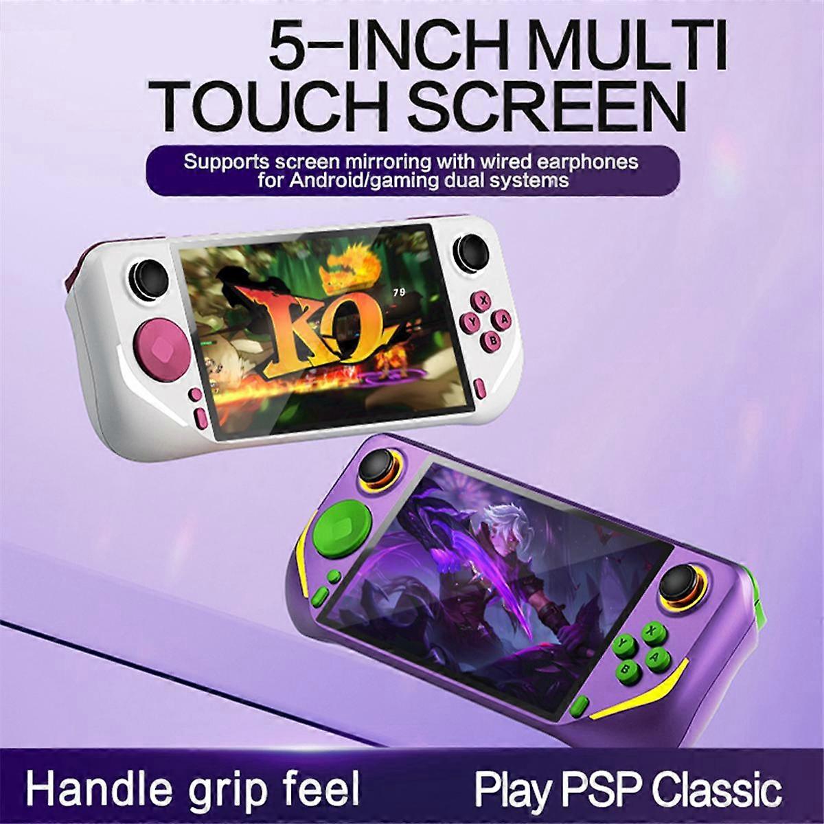 E6 Plus Handheld Game Console 64G+15000 Game 5 Inch Portable Video Game ...