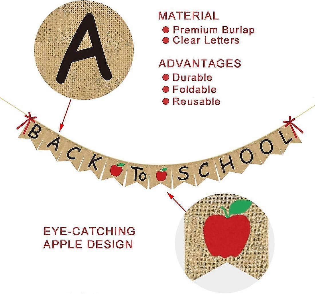 welcome banner burlap - first day of school banner - teacher banner ...