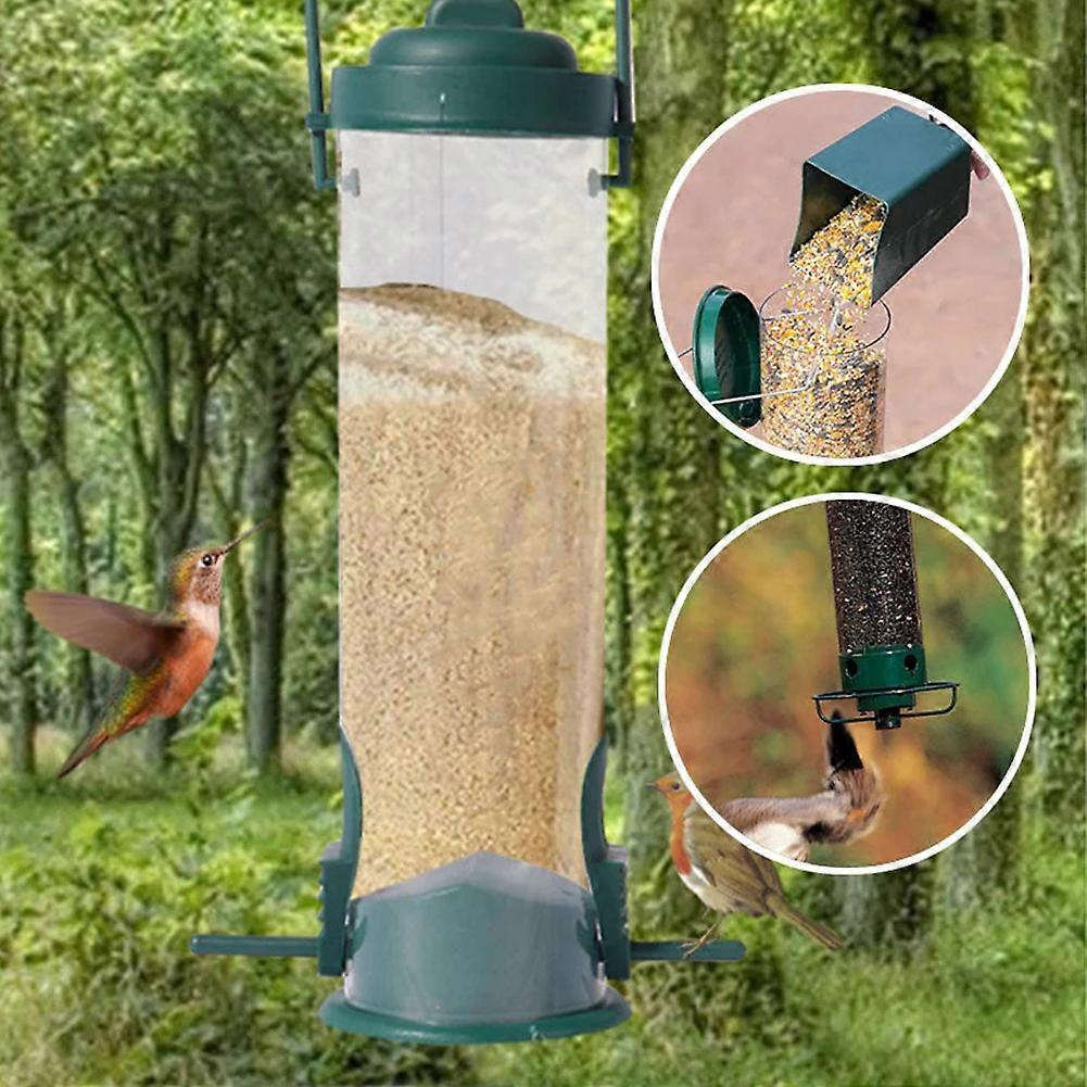 Squirrel-Proof Birds Feeder Hangable Automatic Hummingbirds Feeder ...