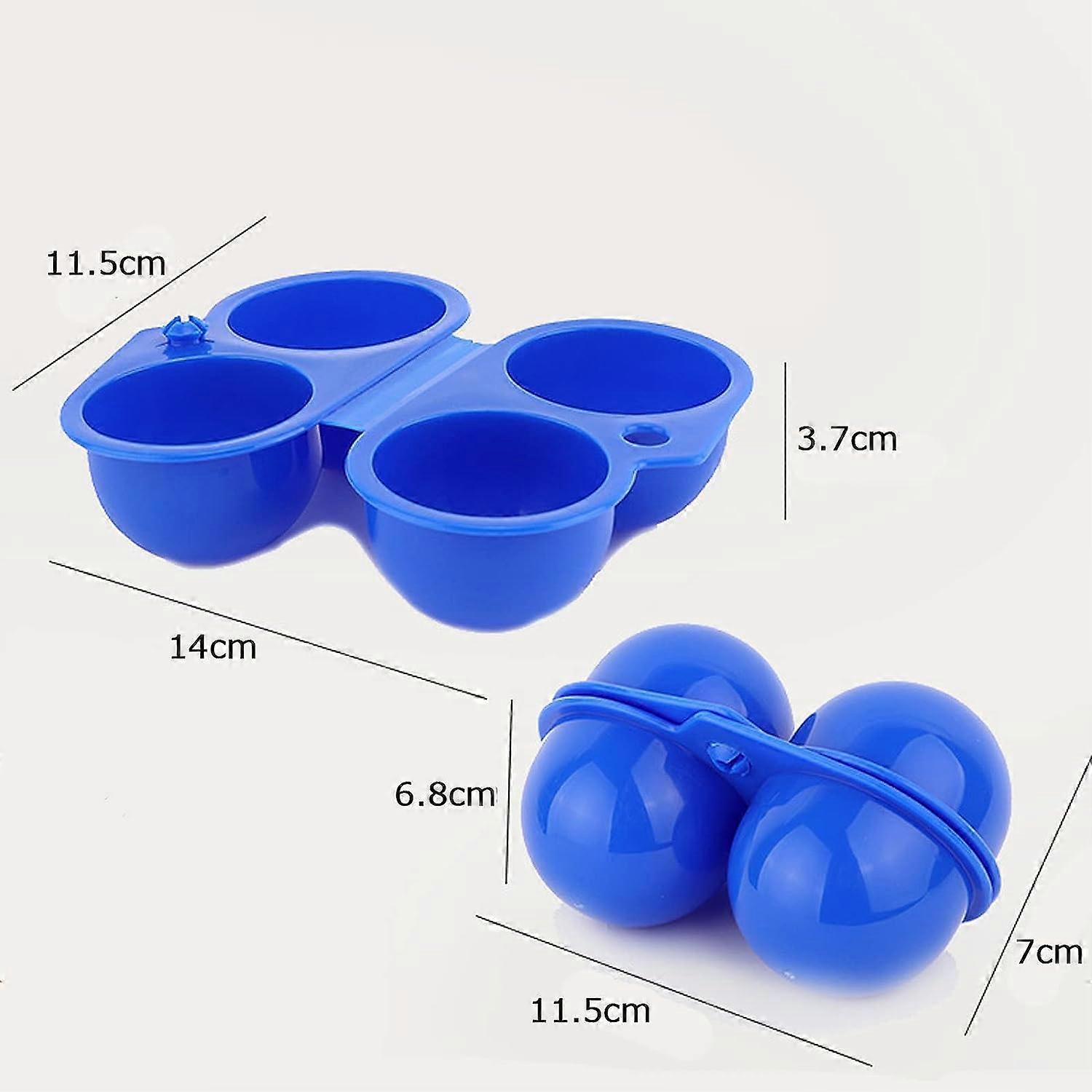 2 Grids Egg Refrigerator Storage Container Case Plastic Protective Box ...