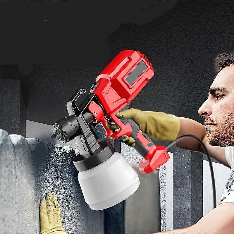 800ML Paint Sprayer Spray Gun Airless Electric 500w Car Spray gun Fence ...