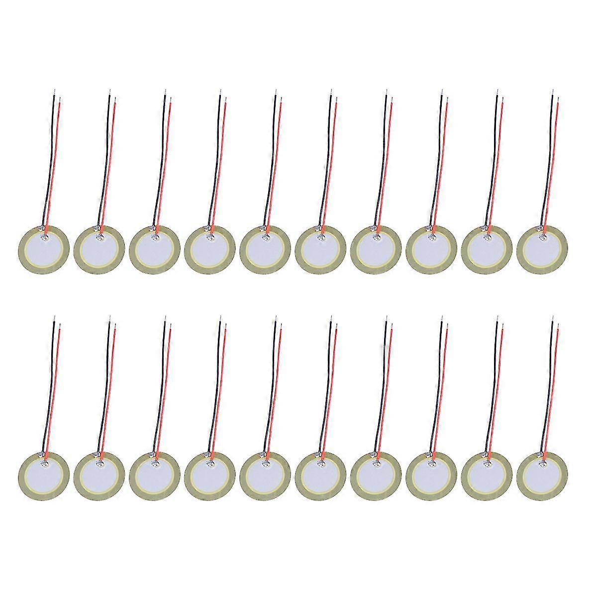 20 PCS Pickups Piezo Disc Piezo Disc Piezo Diaphragm Drum Trigger Piezo ...