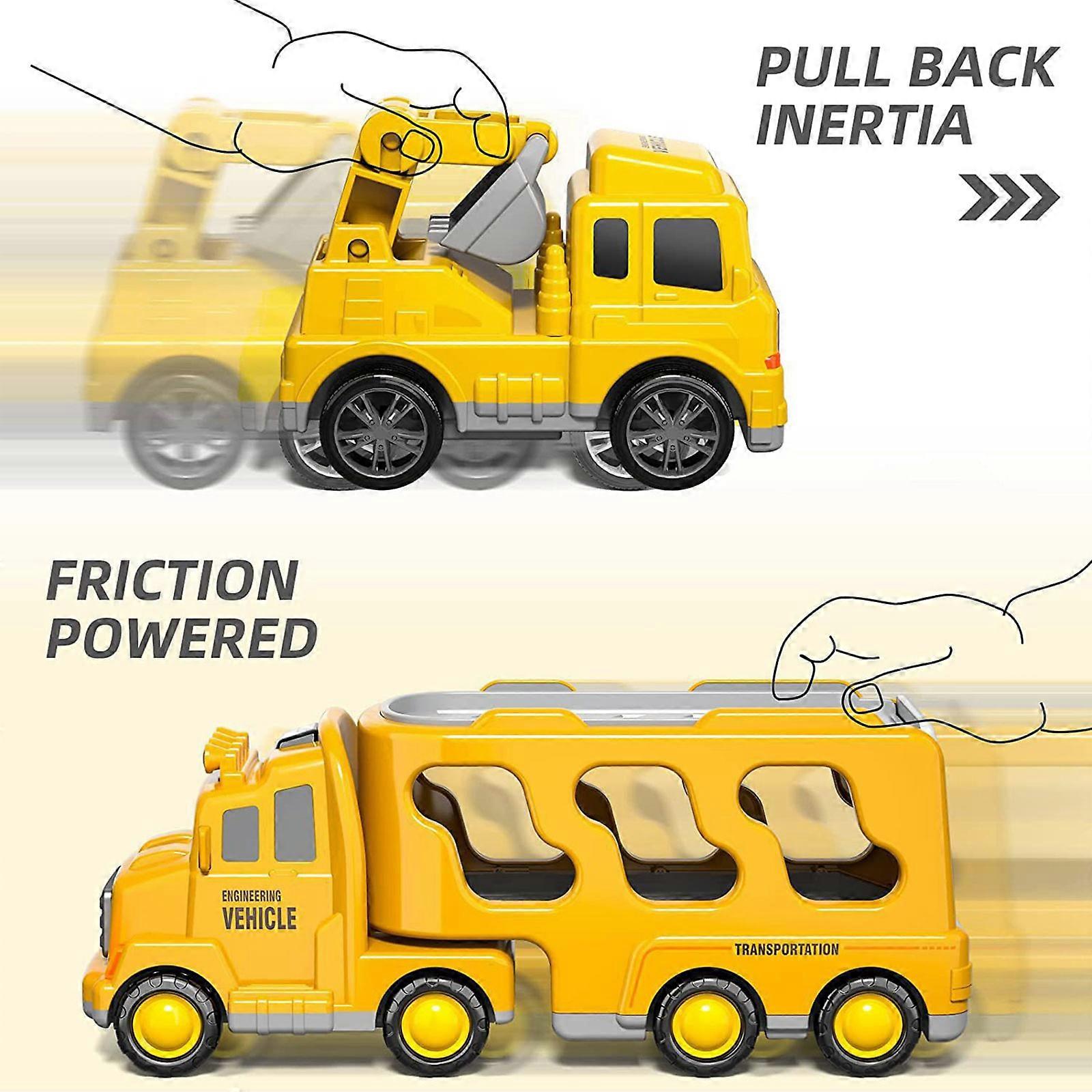 Polis Lastbil Leksaker Småbarn 3 4 5 6 År gammal, 7 i 1 Lastbil ...