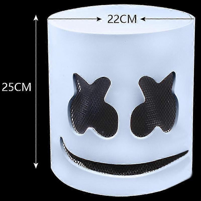Dj Marshmello Full Head Mask Helm voor Halloween Cosplay Party | Fruugo NL