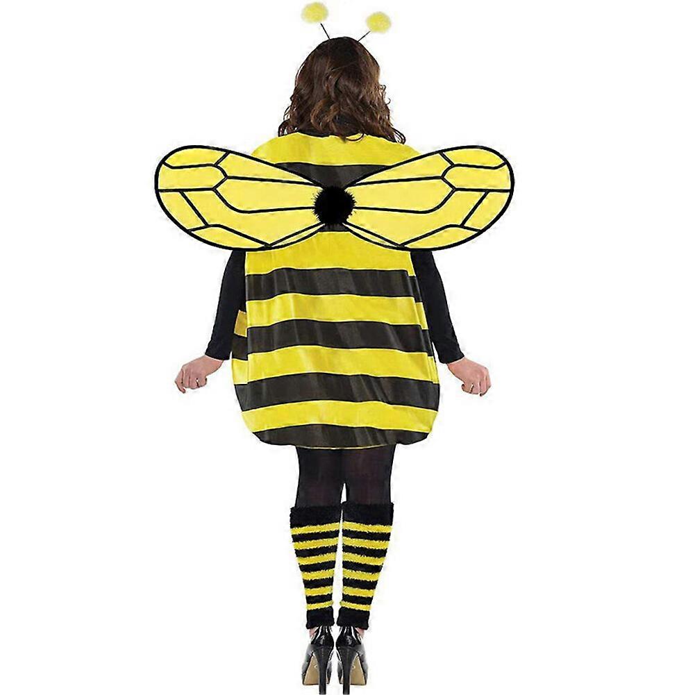 New Upgraded Bee Costume Kit Halloween Bee Cosplay Costume Women's Bee ...