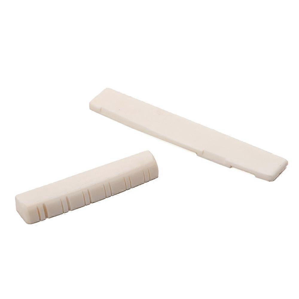 12 Strings Acoustic Guitar Bone Bridge Saddle Nut for Folk Guitar 49mm ...