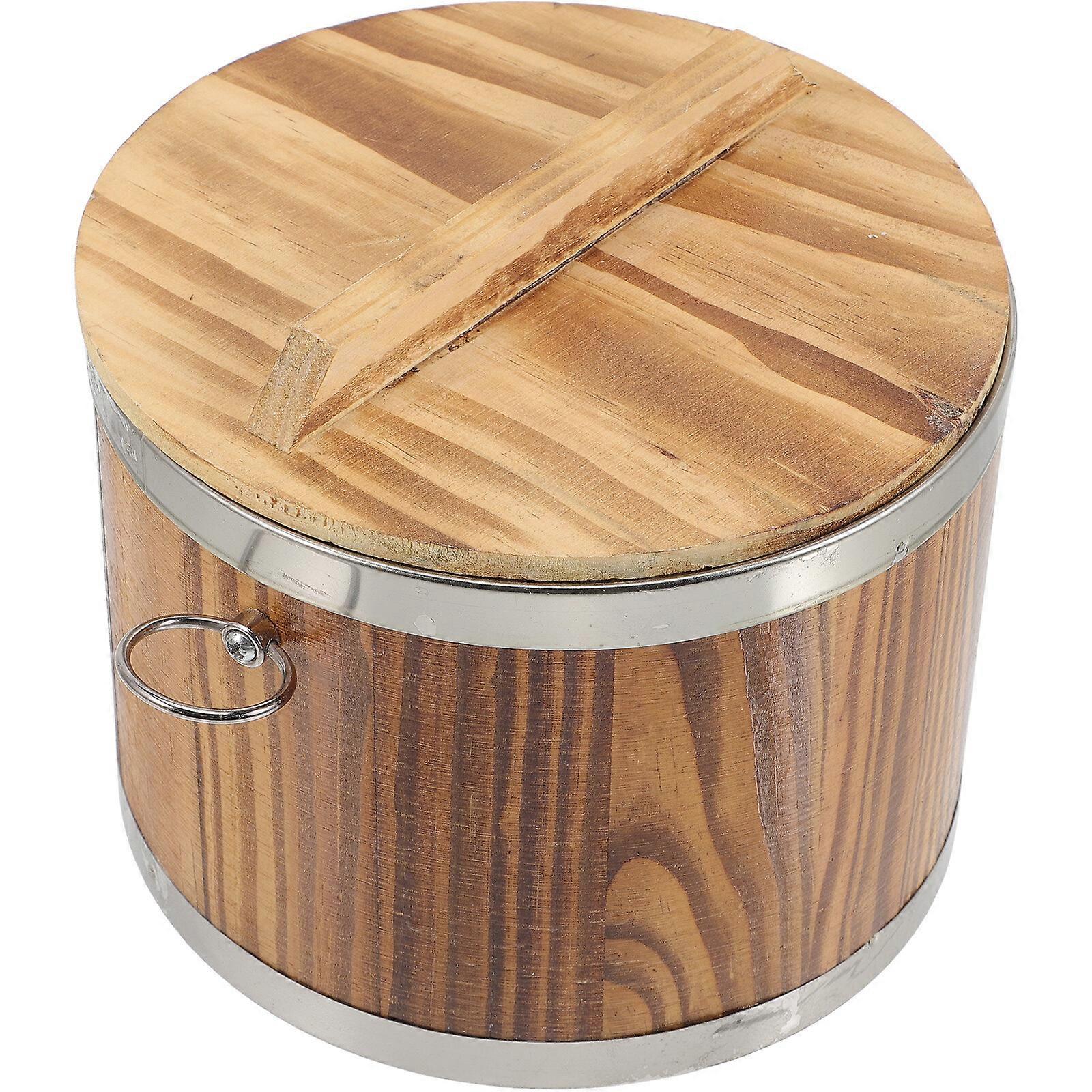 Wooden Bucket Sushi Rice Container Cooked Rice Bucket Cooked Rice ...