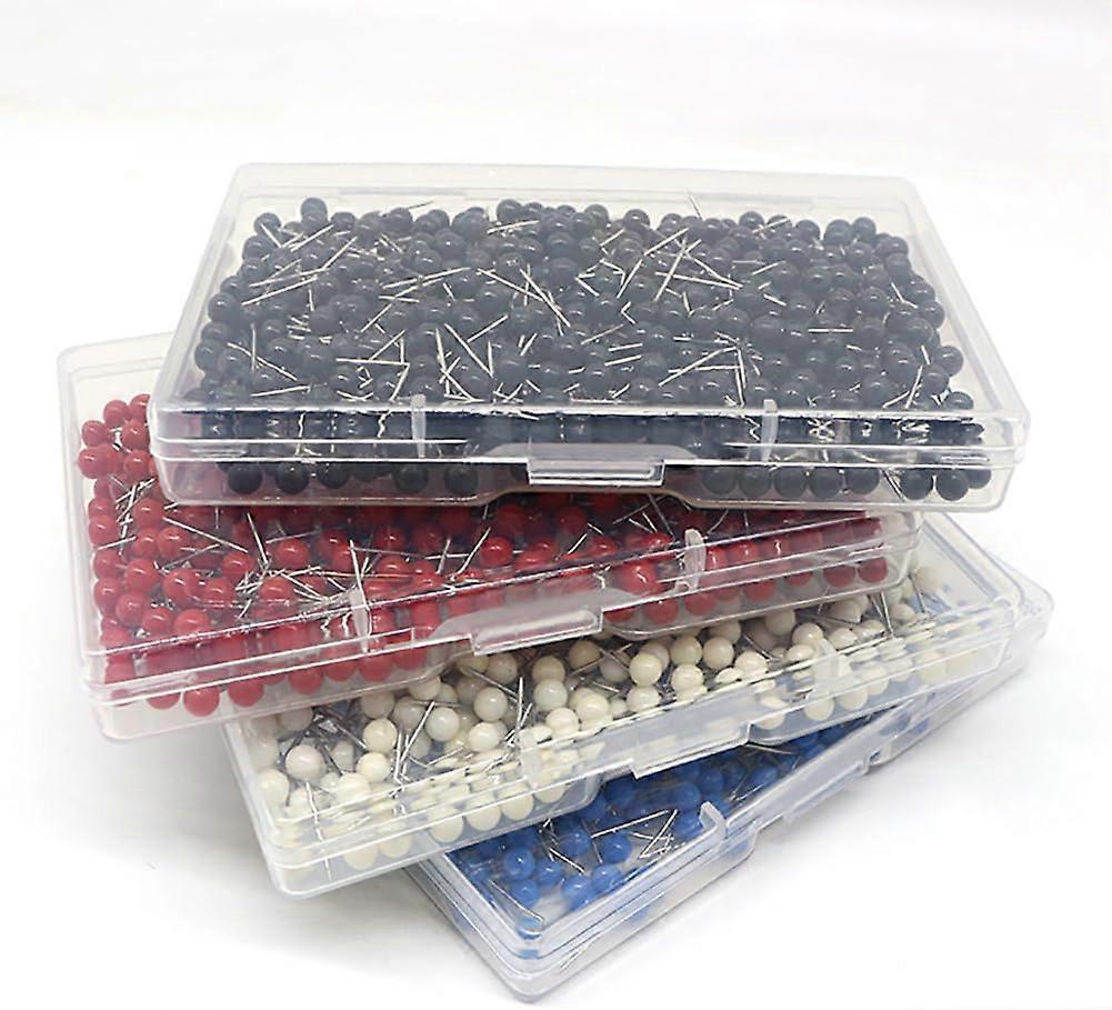 500 Pcs Plastic Round Head Push Pins Travel Map Push Pins Crafting Photo Thumb Tacks Office ...