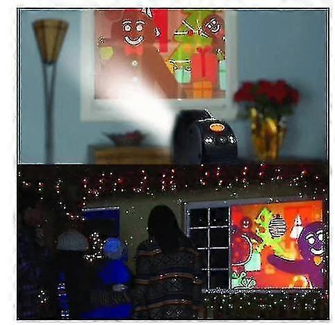 Christmas Window Projector Home Laser Projector 12 Movie Mini Theater ...