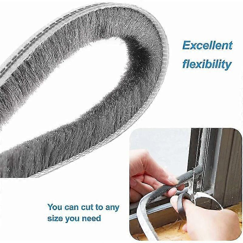 For Sliding Door Brush Seal - 9x23x6M Grey Window Seal for Door Sound ...