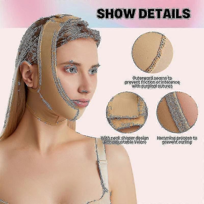 Medical Head Wrap For Face Lift, Neck, Plastic & Oral Surgery Chin Mask ...