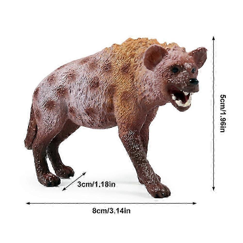 Hyena Figurine Ornaments Simulation PVC Hyena Wild Animals Figurine ...