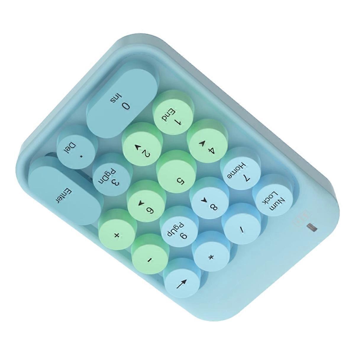 2.4g Wireless Numeric Keypad Nine-Key Password,Blue Mixed Color | Fruugo UK