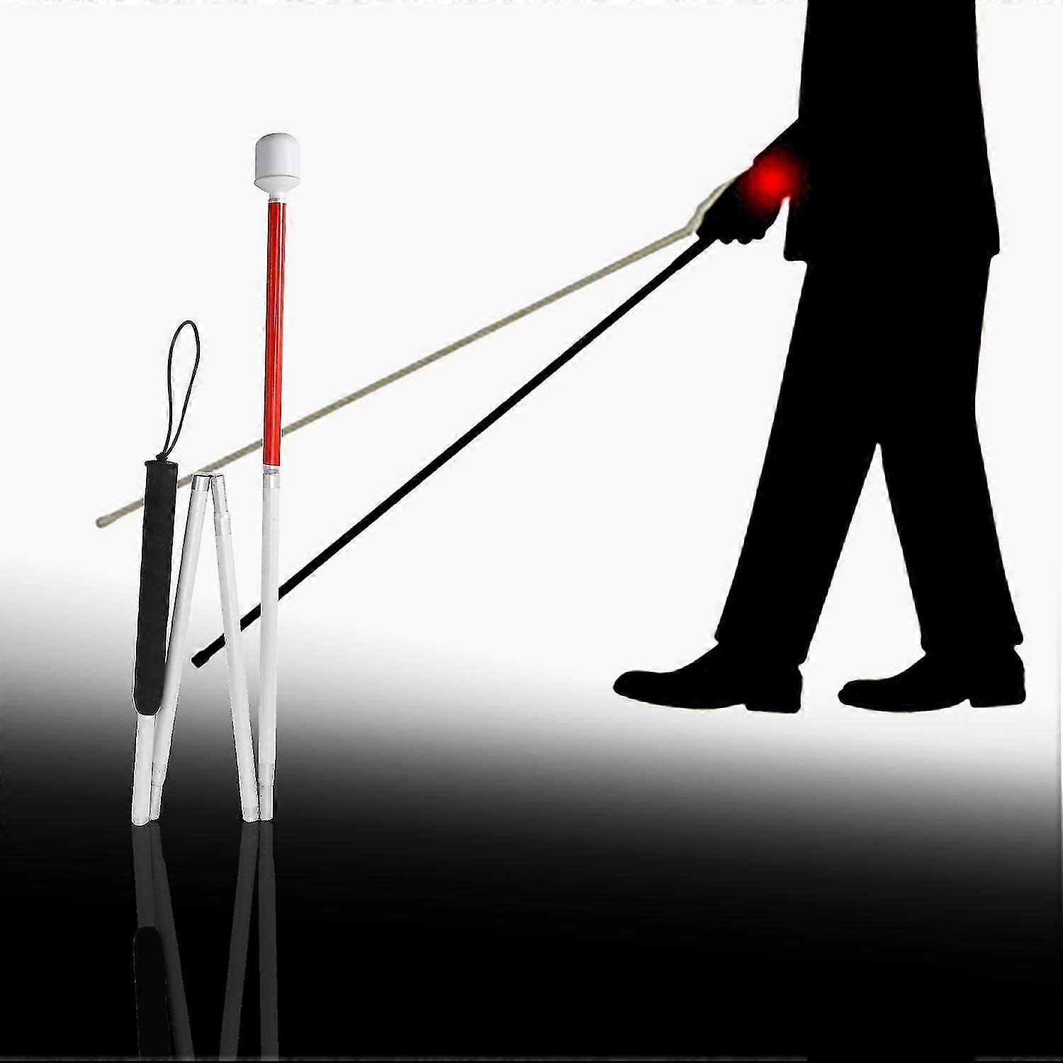 Aluminum Folding Cane 4-sec Folding Cane With Rolling Tip For Blind ...