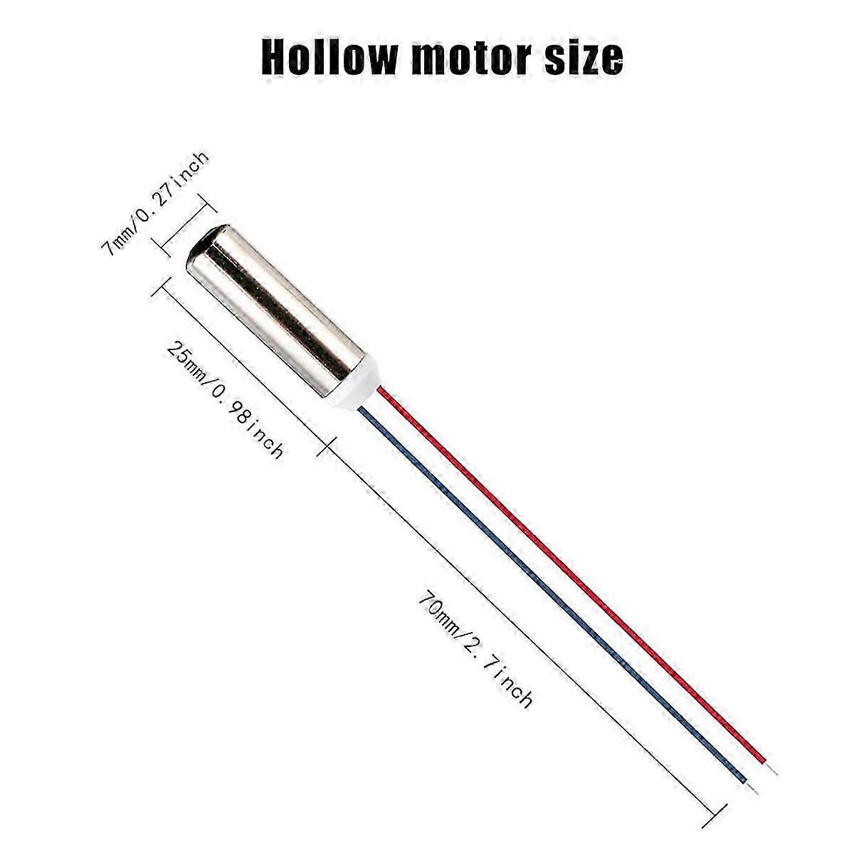 6PCS DC CorelessVibration Motor 7X25Mm Waterproof Vibration Motor 1-6V ...