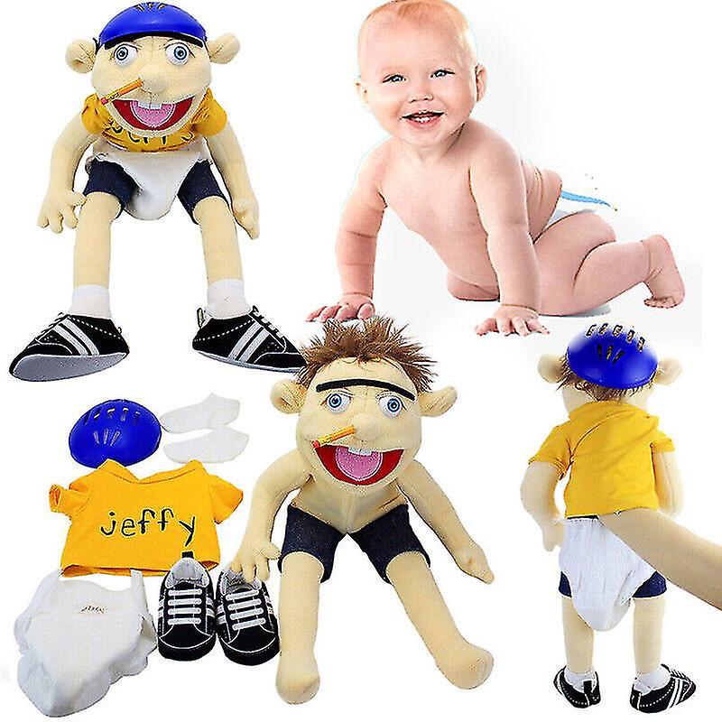 Jeffy Plush Toy Cosplay Jeffy Hat Hand Puppet Game Stuffed, 48% OFF