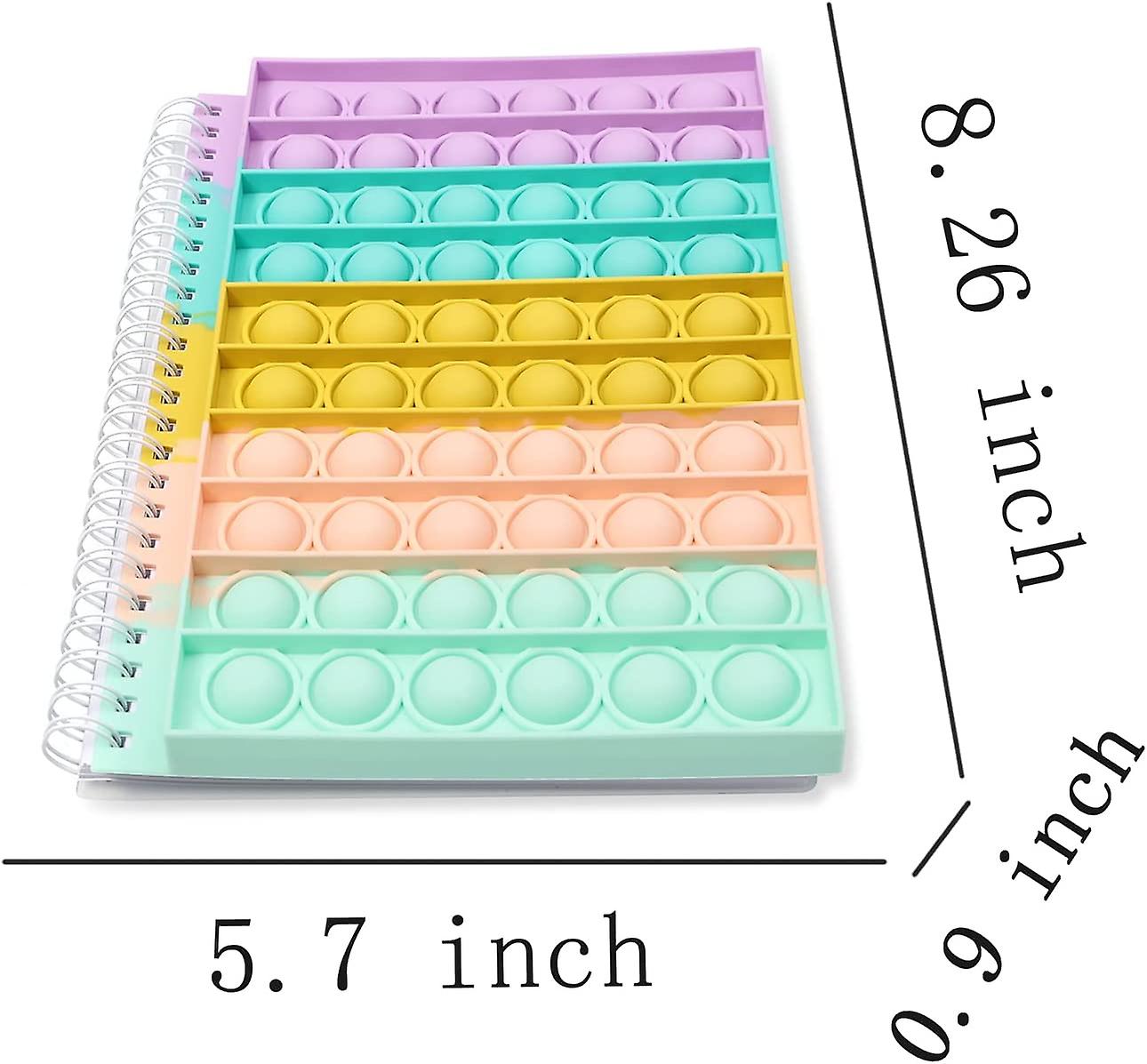 Pop Notebook, Pop Bubble Fidget Notebook Pop Fidget Toys Notebook to ...