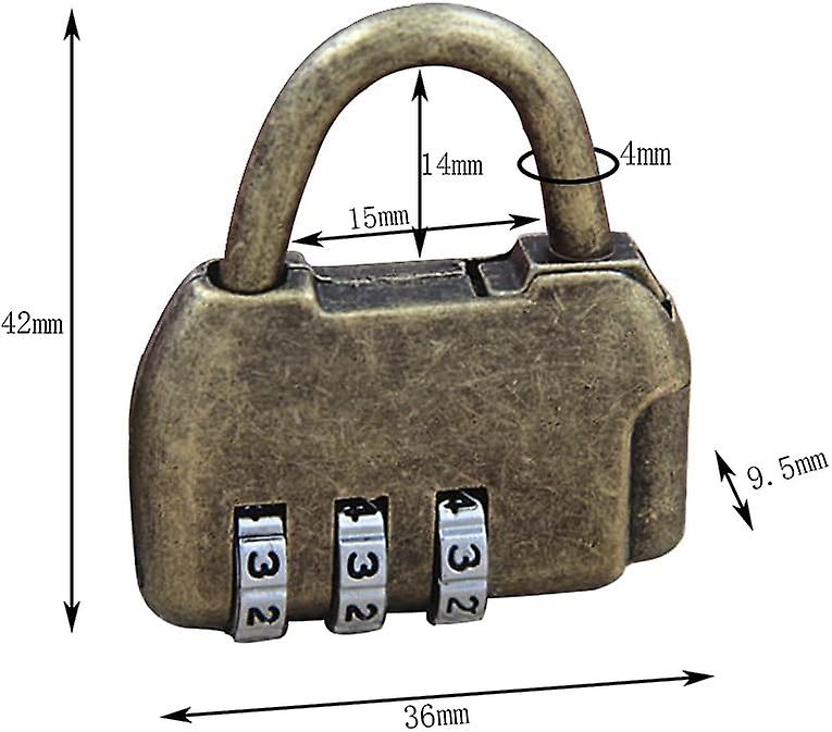 4 Pieces Code Padlock Locker Code Padlock Combination Anti-theft ...
