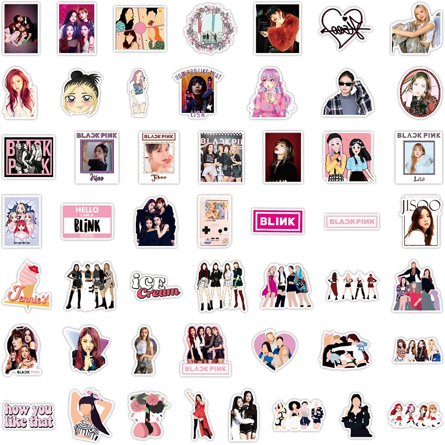 100pcs Kpop Korean Girls Group Stickers for Water Bottle, Cool Trendy ...