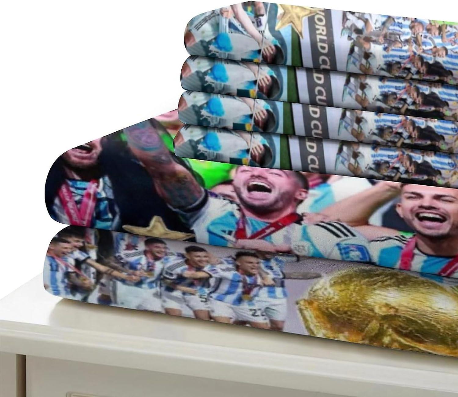 PGtaa Lionel Messi Duvet Cover Set for Kids Bed Cover Adults Bedroom,3D ...