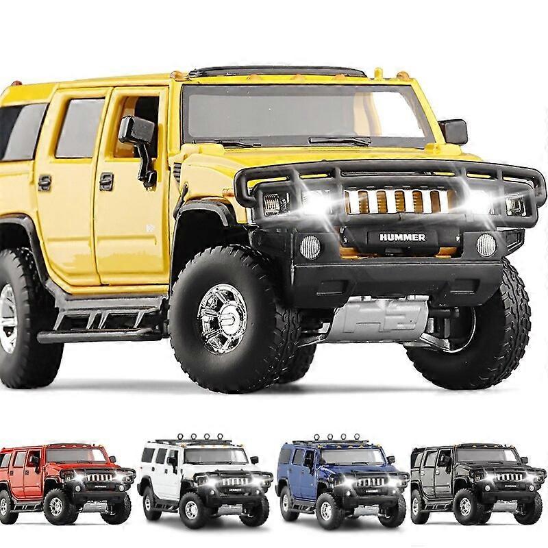 1/32 Hummer H2 SUV Off Road Toy Car JKM Diecast Metal Miniature Model ...