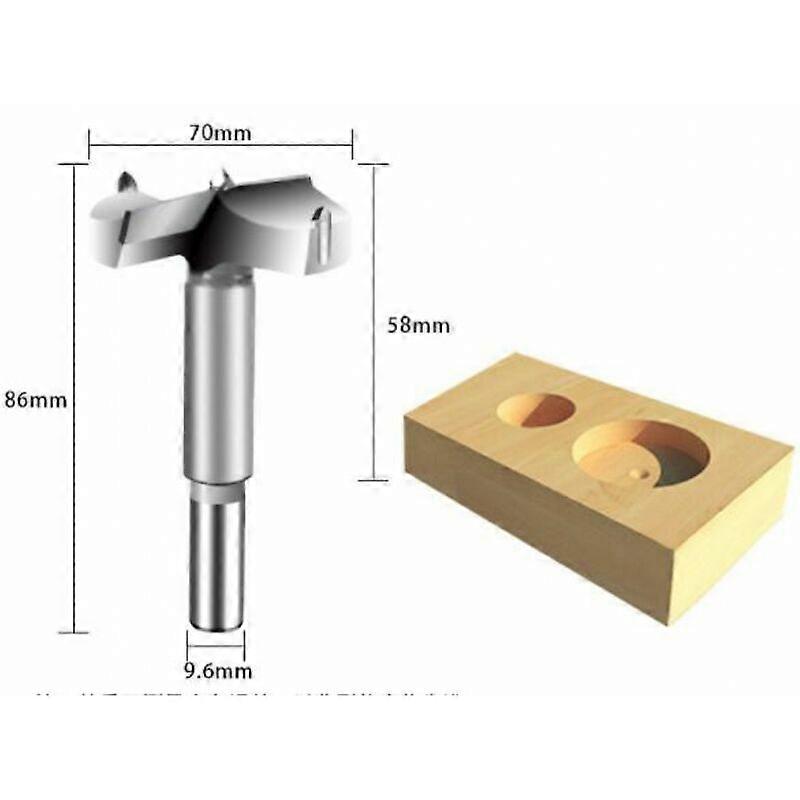 Wood Drill Bit, Diameter 70mm, Carbide Countersink Drill Bit For ...