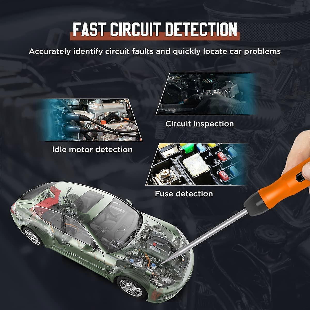 Car Test Lamp 6V 12V 24V DC Test Lamp With Digital Voltage Voltmeter ...