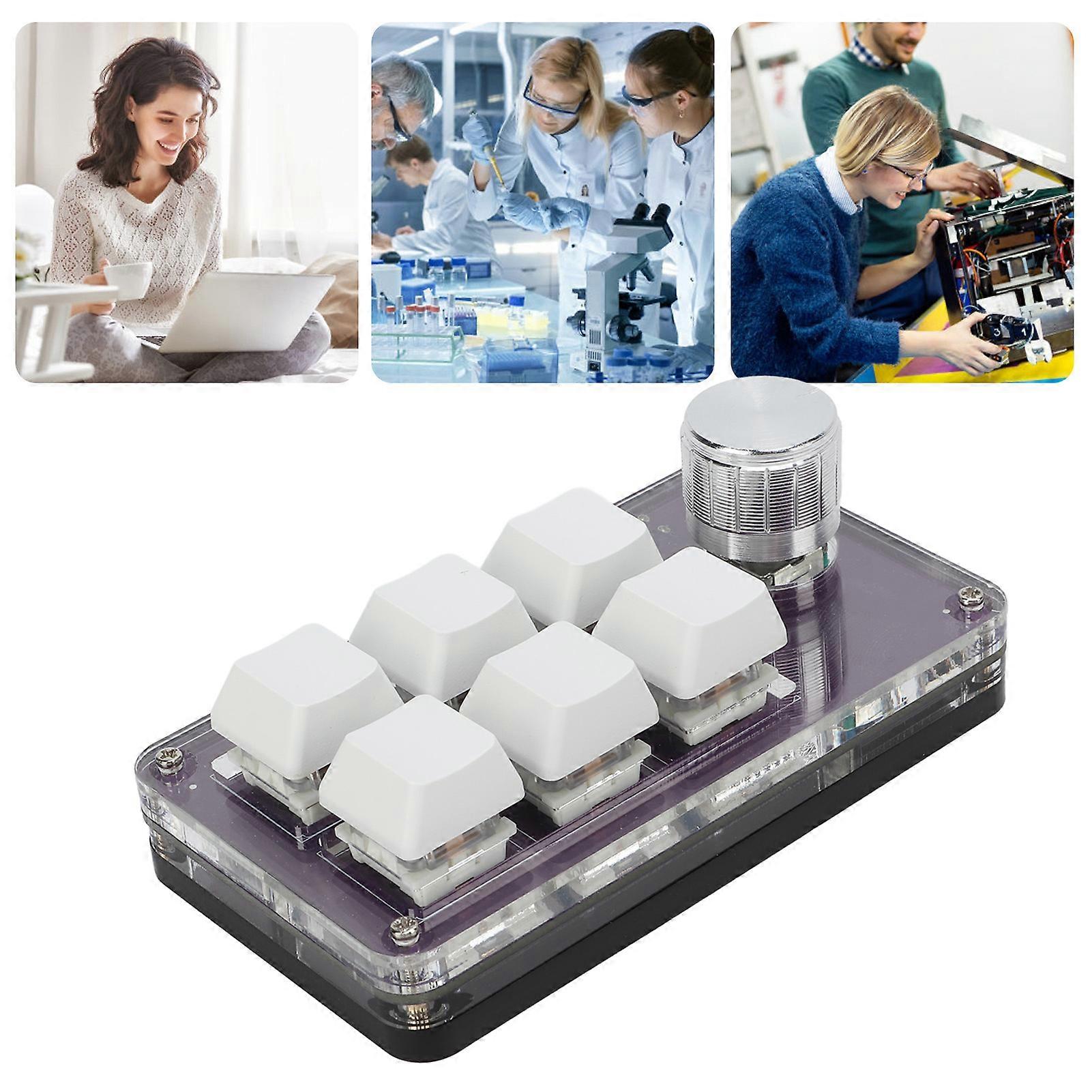 Shortcut One Handed Mechanical Keyboard Multifunction Mini 6 Key Gaming ...