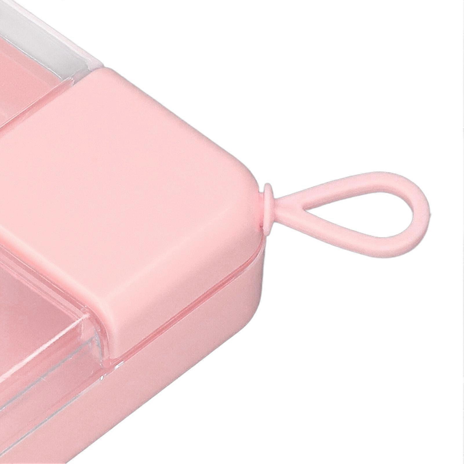5pcs Pink Clear Storage Box Portable Clear Small Plastic Container For ...