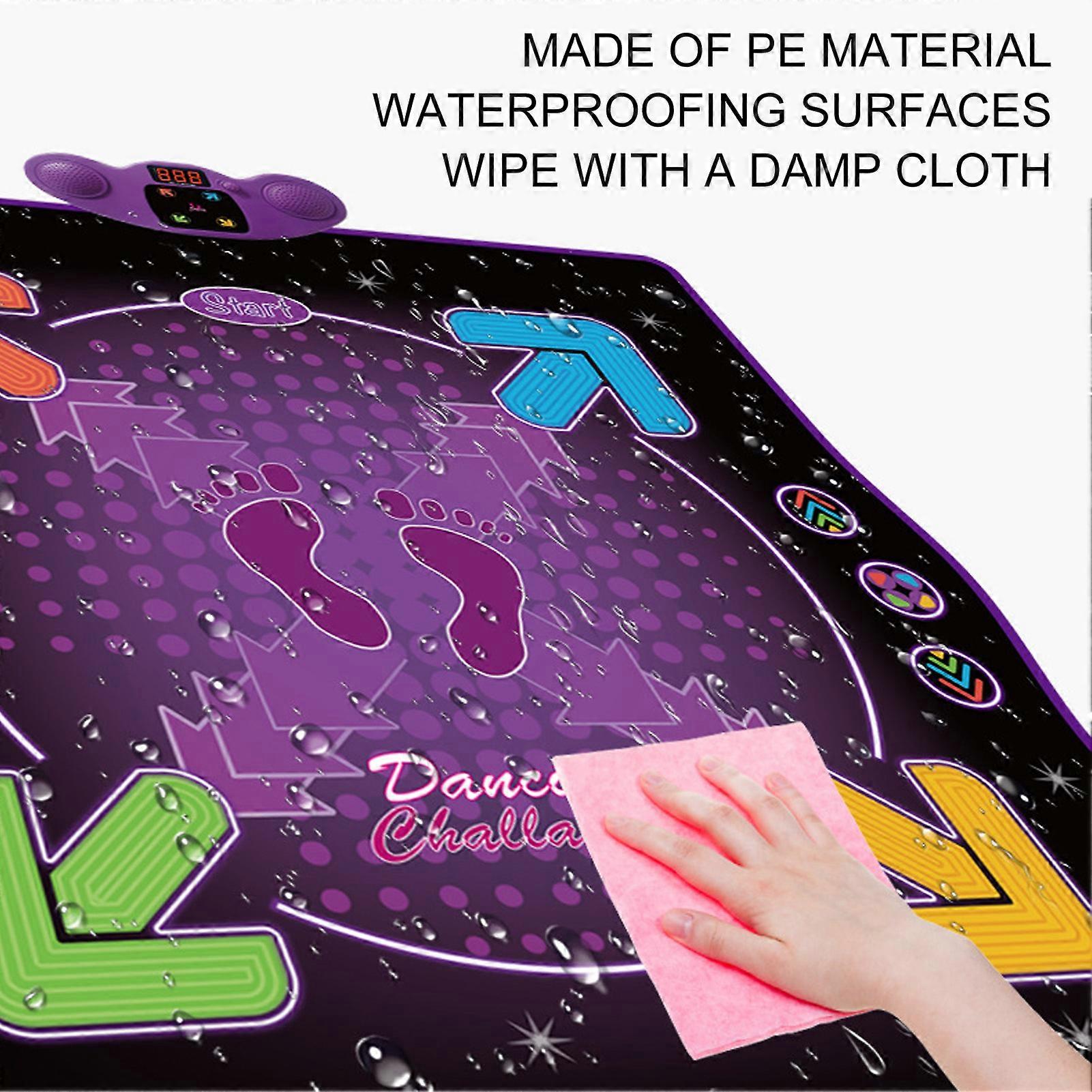 Eletronic Dance Pad With Microphone 4 Game Modes Various Music Prevent ...