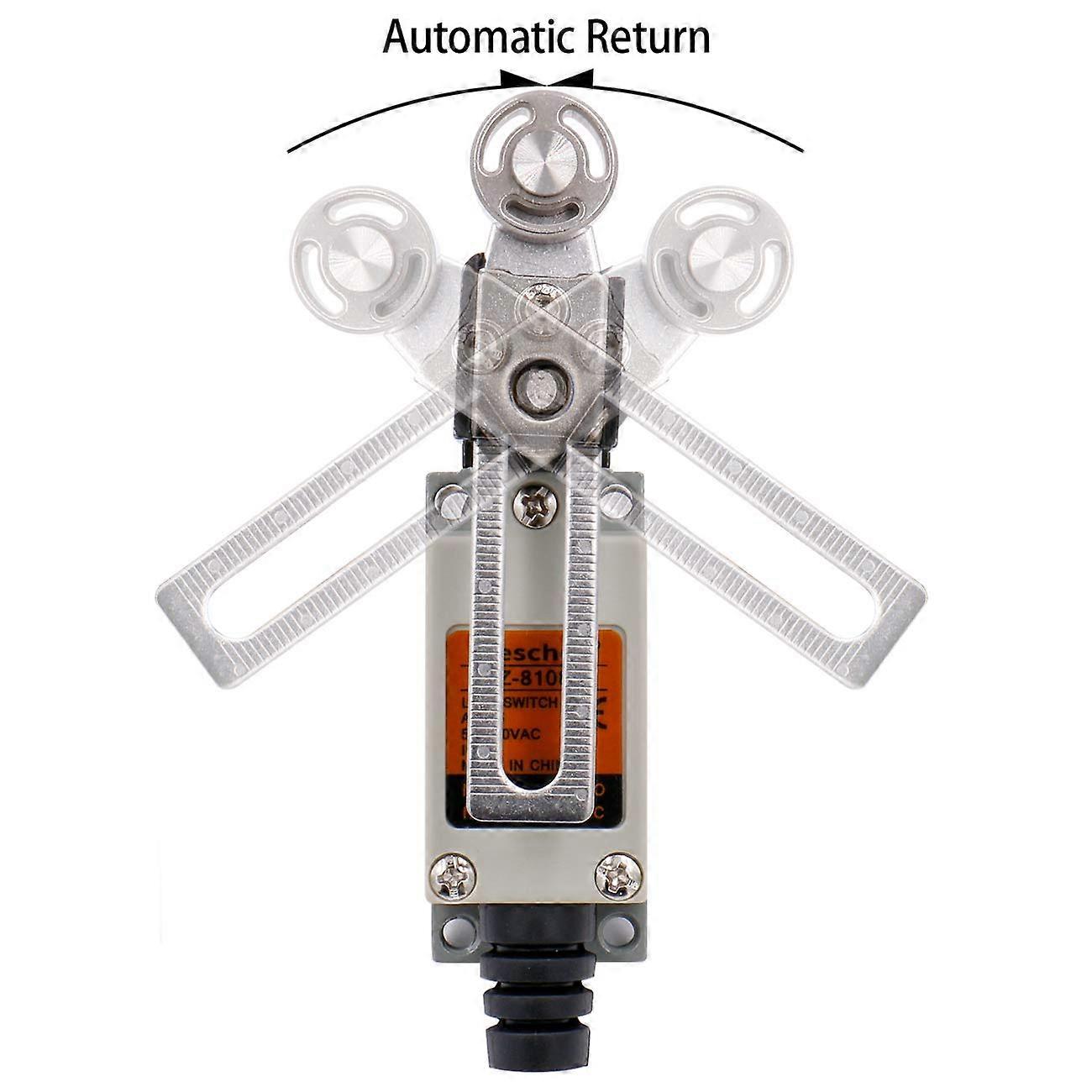 Limit Switch Z-8/108 Adjustable Rotary Lever 5 A 250 Vac Spdt Momentary ...