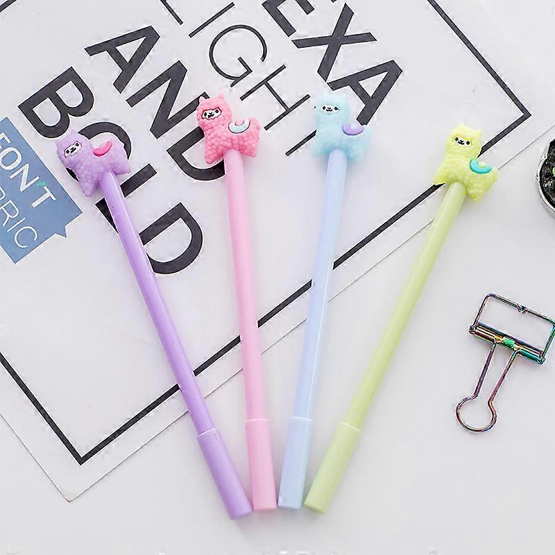 Animal Llama Sheep Alpaca Gel Pens Set Fashion Cute Colorful Kawaii ...