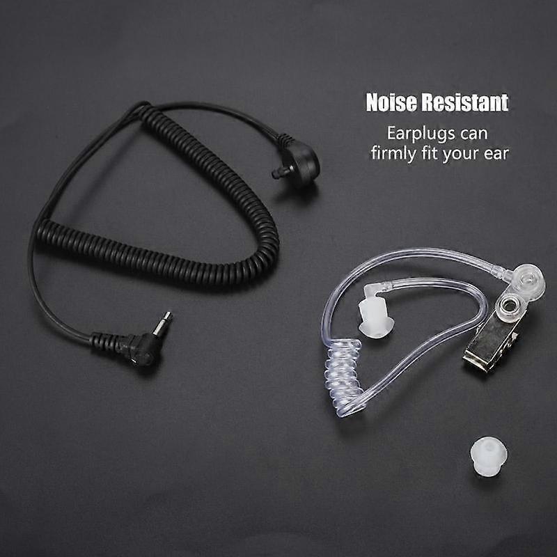 35mm Walkie-talkie Earphones Curve Single Ear Air Duct Headphones for ...