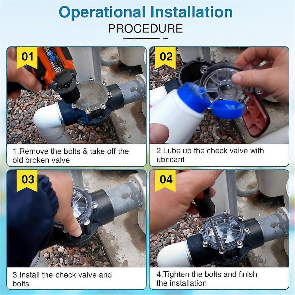 7056 Check Valve Covers with Flapper Assembly Compatible with for ...