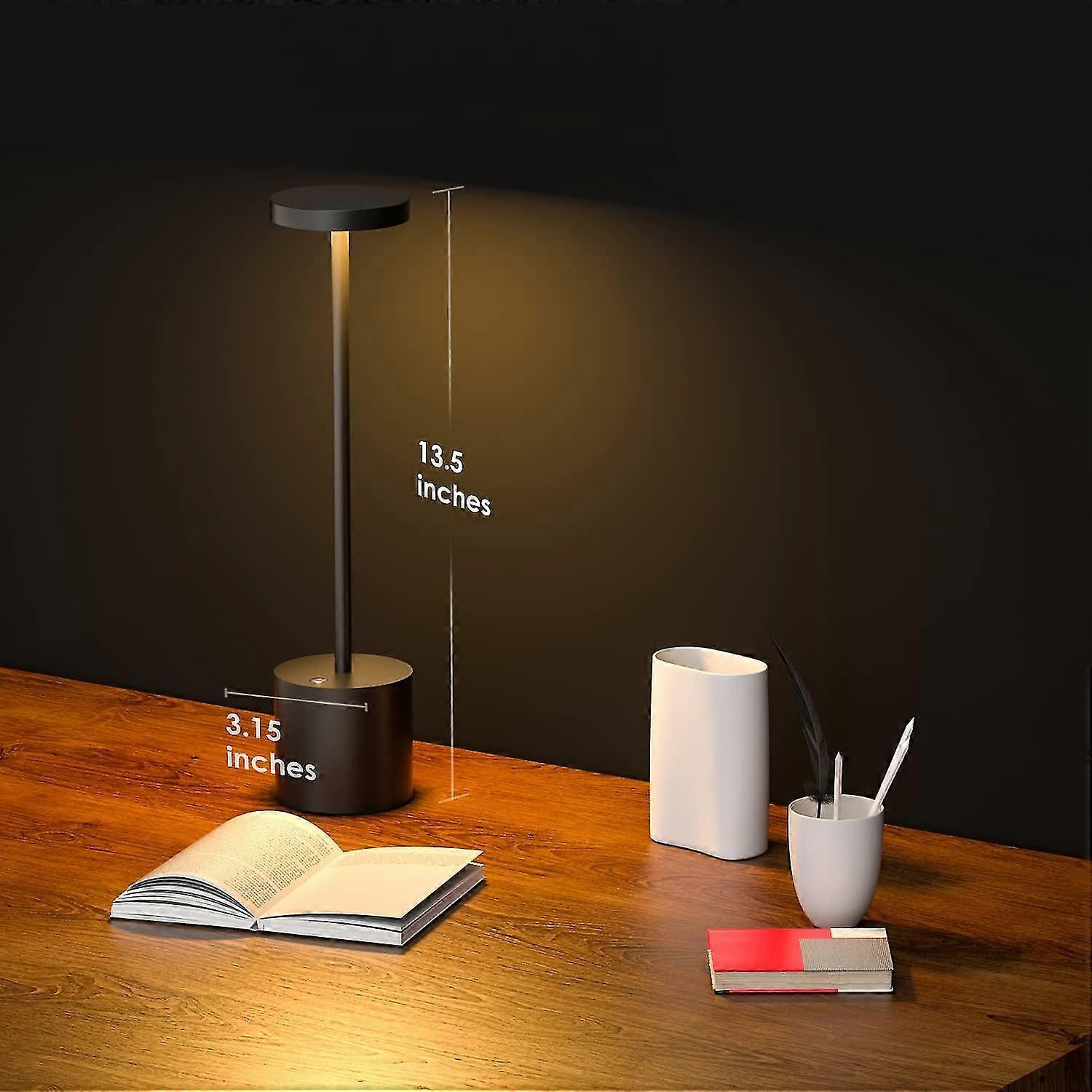 Cordless Rechargeable Battery Operated Dining Table Lamp 6000 Mah Led ...