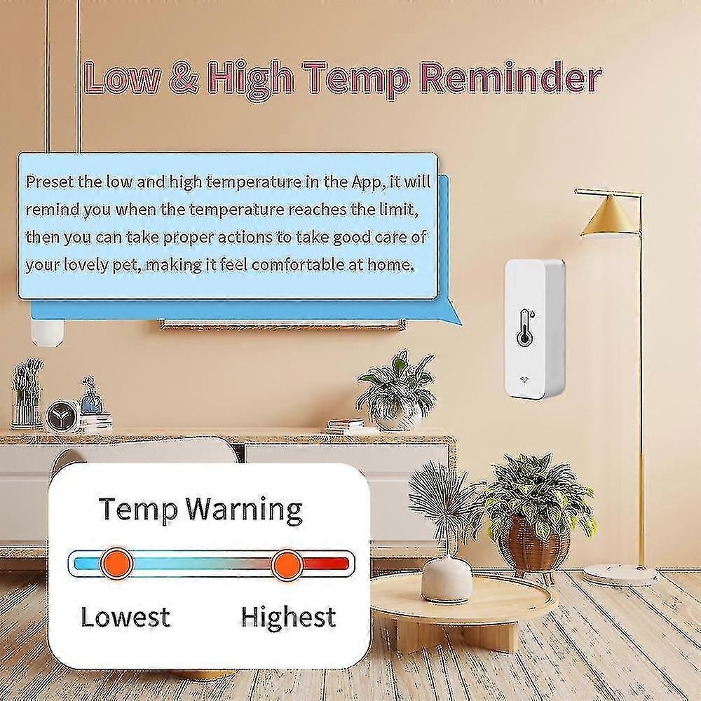 3x Tuya Wifi Temperature And Humidity Sensor Indoor Thermometer ...