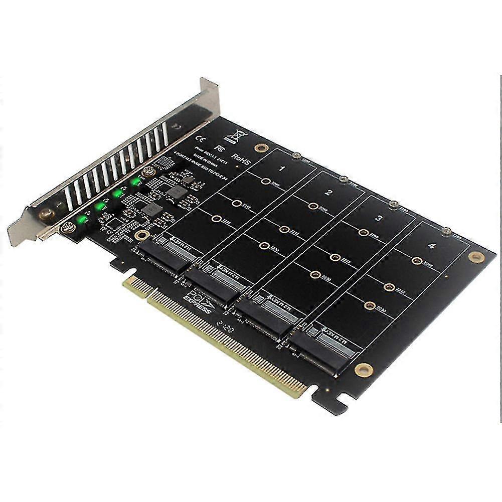 Pci-e Sata Card Pcie X16 Nvme M.2 Raid Array Expansion To 20-port ...