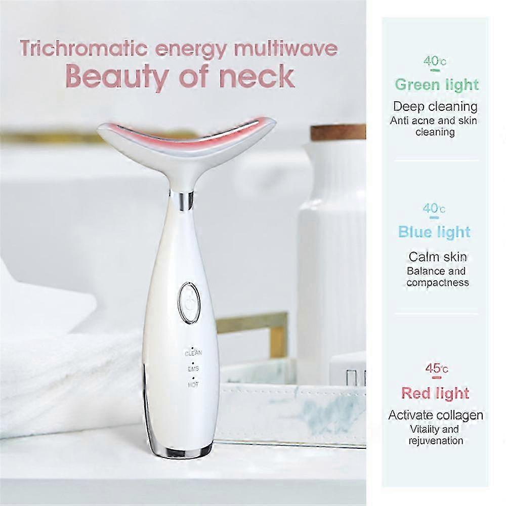 Neck Anti-Wrinkle Face Lifting Beauty Device LED Photon Therapy Neck ...