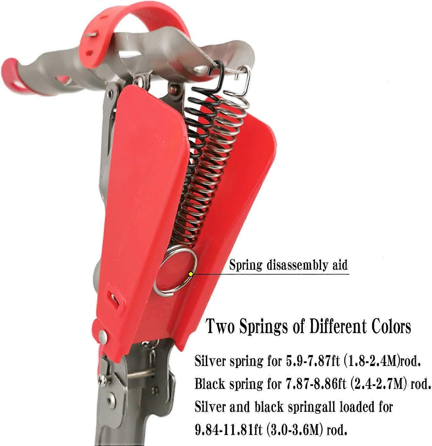 2ps Fishing Rod Holder Automatic Double Stainless Spring Steel Adjustable Sensitivity Folding ...