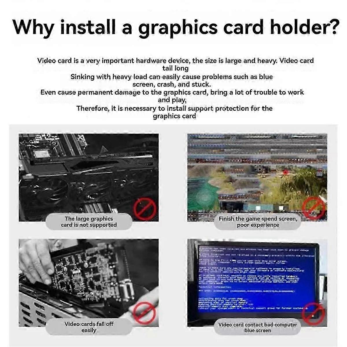 GPU Support Frame Adjustable GPU Brace Prevent Sagging Video Card ...