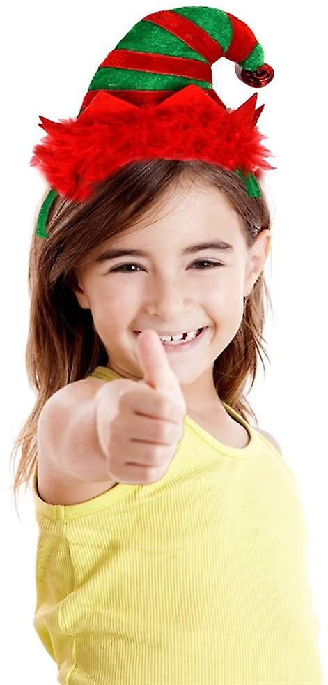 Christmas Elf Headbands Hats - Elves Party Hats With Jingle Bells ...
