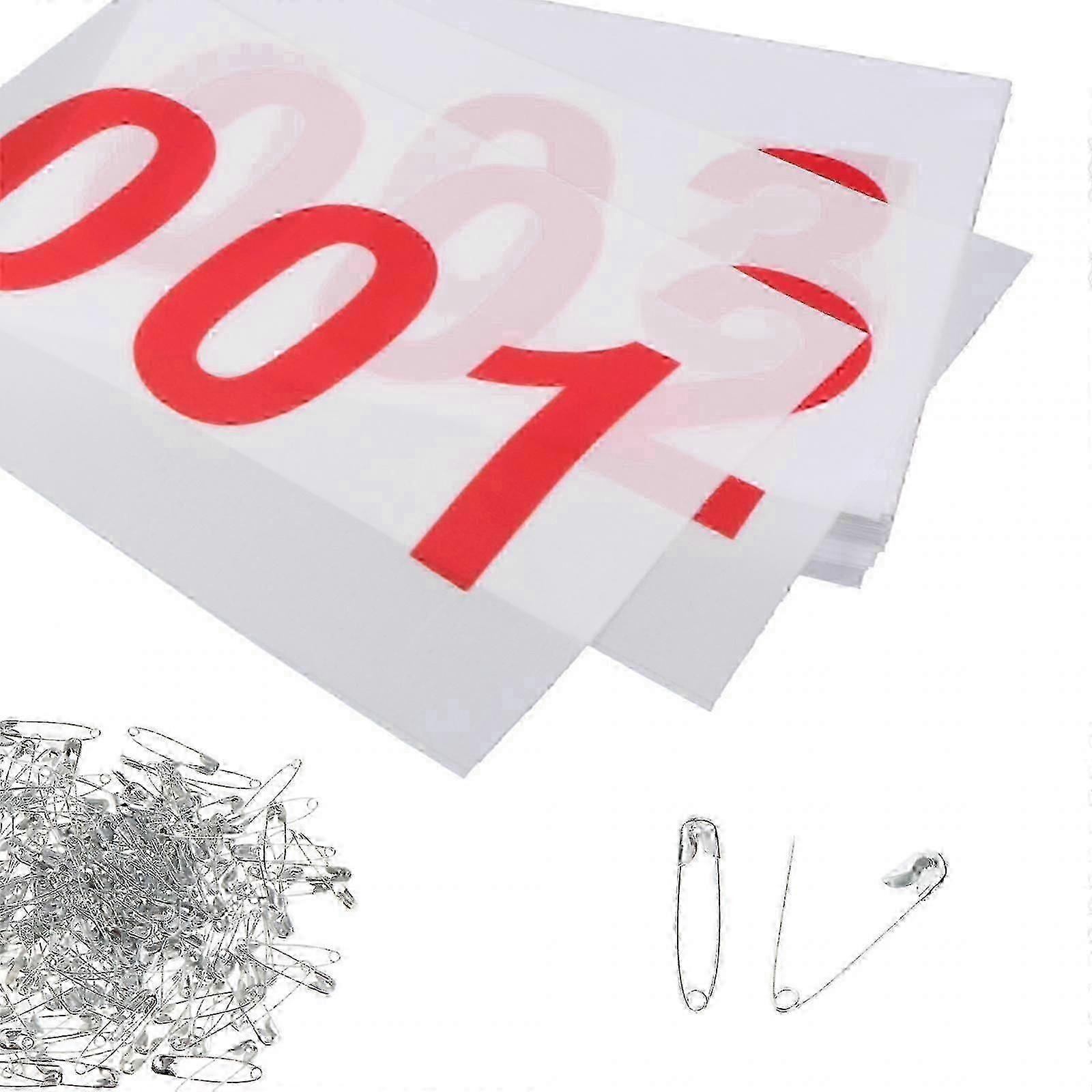 100 Pieces Running Bibs Numbered Race Bibs 100 Numbers Athlete Race ...