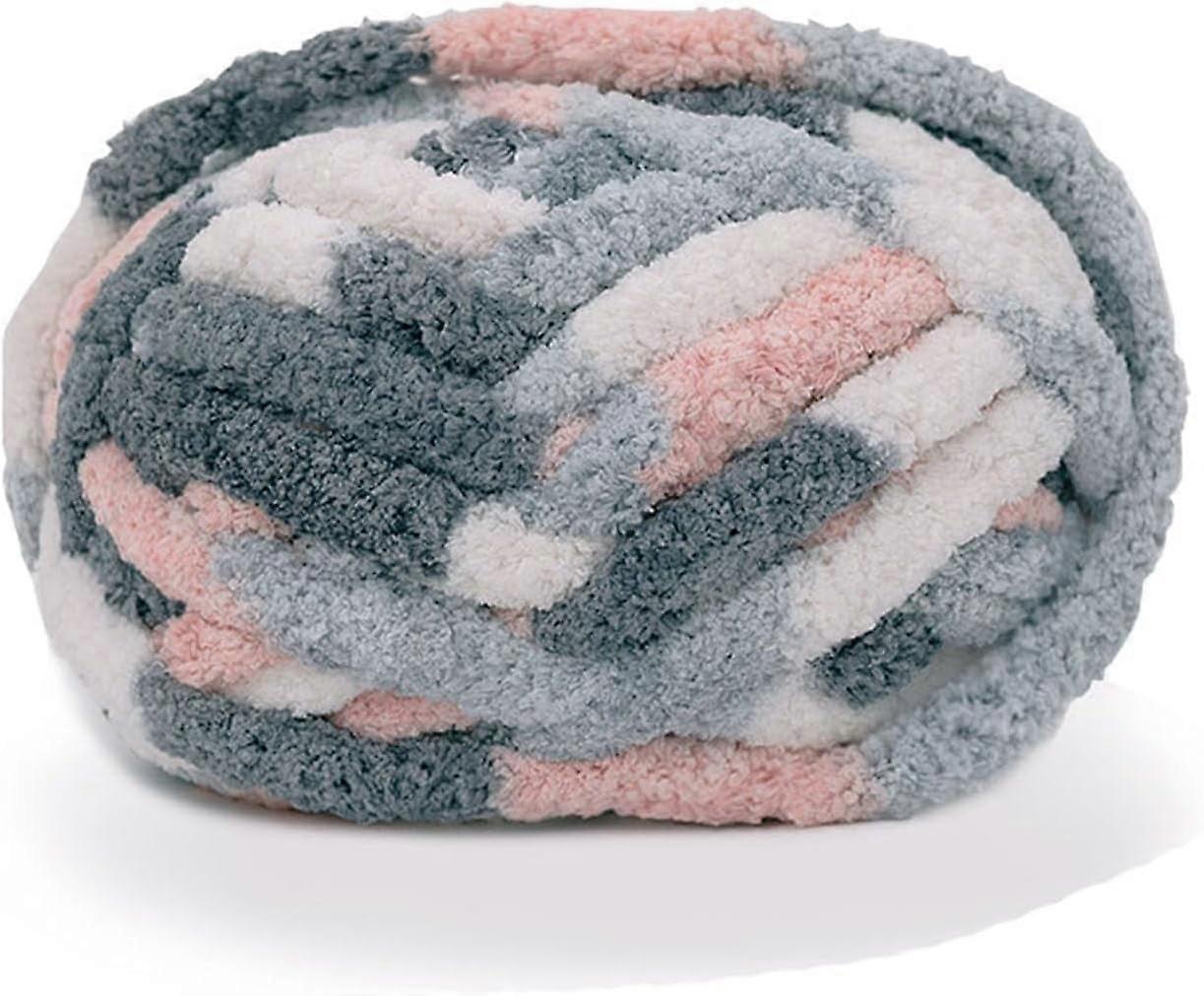 1Pcs Chunky Knit Chenille Yarn for Hand Knitting Blankets, Super Soft ...