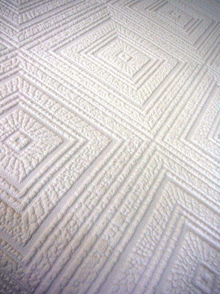 Paintable Wallpaper Big Squares Blown Embossed Vinyl White Modern AS ...