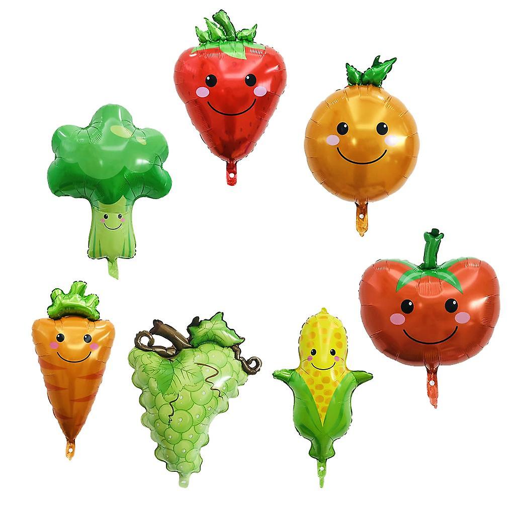 Fruit Vegetable Cartoon Aluminum Balloon Birthday Party Balloon ...