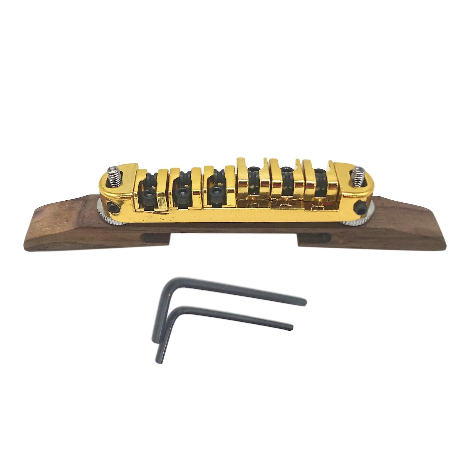 Bridge Roller Saddles with Archtop Rosewood Base Jazz Guitar Parts ...