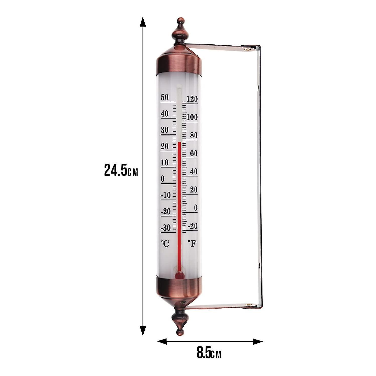 Outdoor Thermometer With Bronze Effect Design - Stylish Garden ...